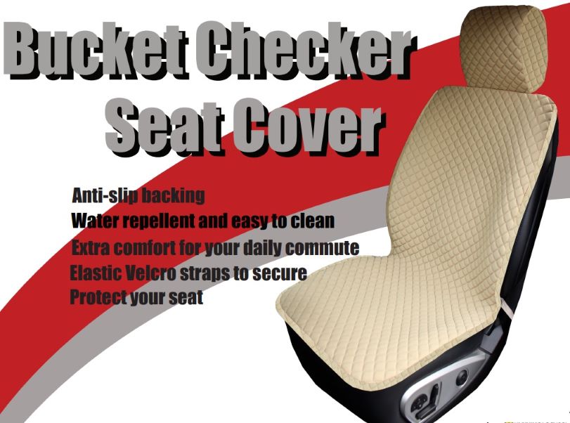 HIGH BACK CHECKERED CUSHION SEAT COVER - OREX MOTORSPORTS